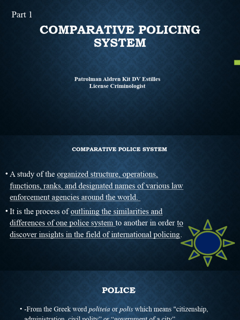 Comparative | PDF | Police | International Relations