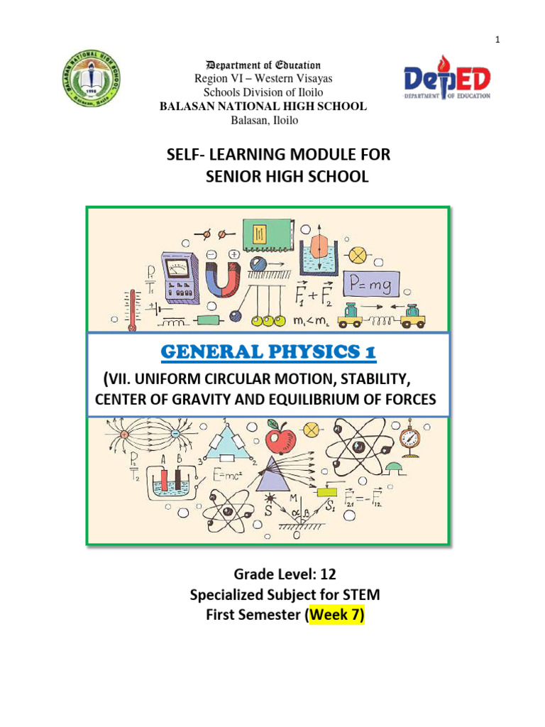 M7 Uniform Circular Motion Stability Center of Gravity and Equilibrium ...