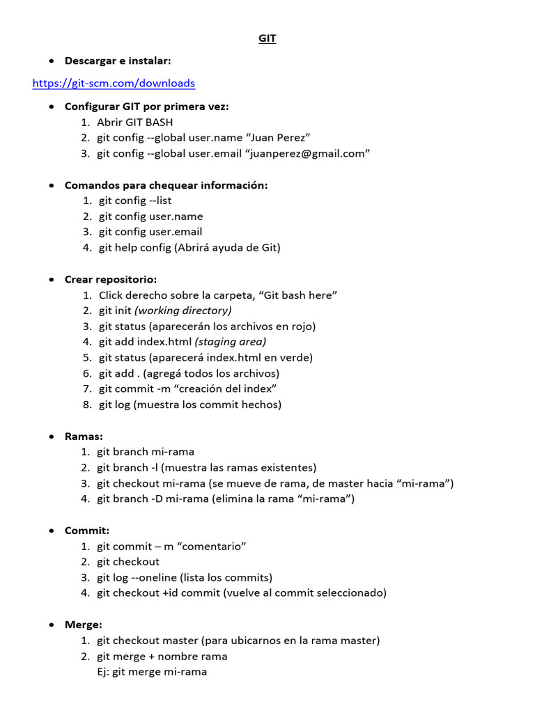 GIT (Paso A Paso) | PDF