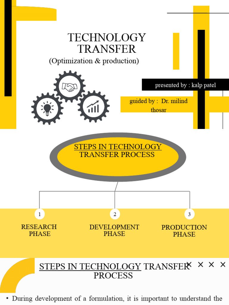 Technology Transfer - 20230927 - 114610 - 0000 | PDF | Pharmaceutical ...