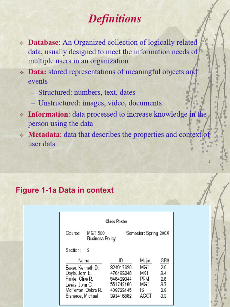 Intro To Database | PDF | Data | Computing