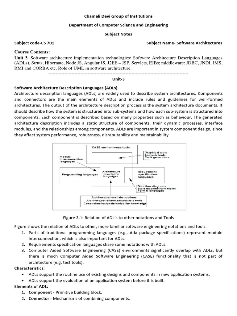 Unit 3 - Software Architecture | PDF | Model–View–Controller | Angular Js