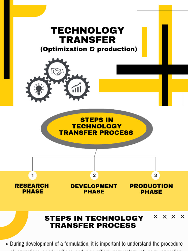 Technology Transfer - 20230918 - 201200 - 0000 | PDF | Pharmaceutical ...