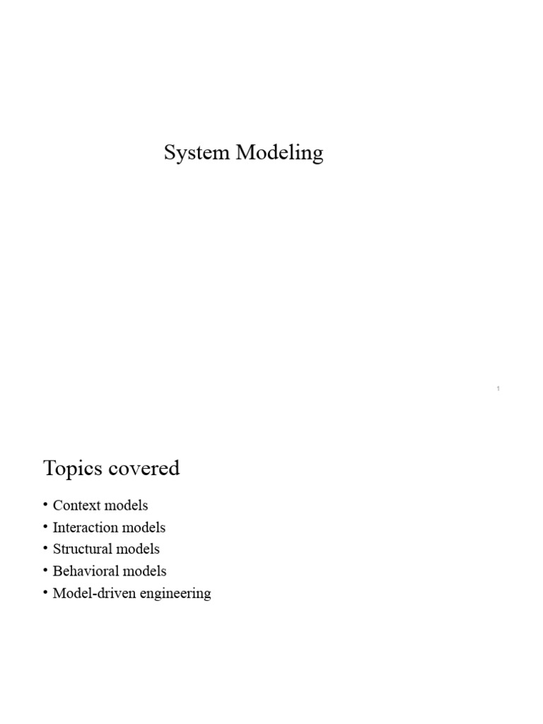 5 System Modelling | PDF | Class (Computer Programming) | Applied Mathematics