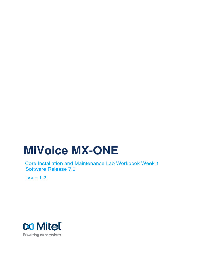 T MXONE 7.0 C1 IM - v1.2 - LabWorkbook | PDF | Session Initiation Protocol | I Pv6