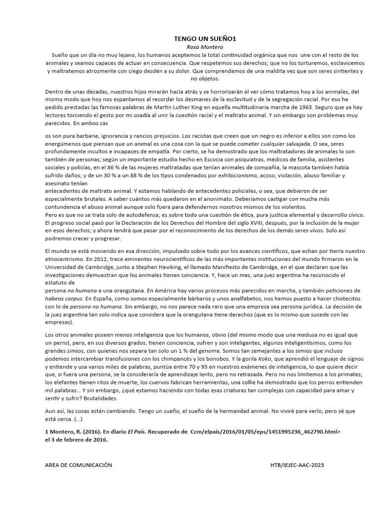 Tengo Un Sueño | PDF