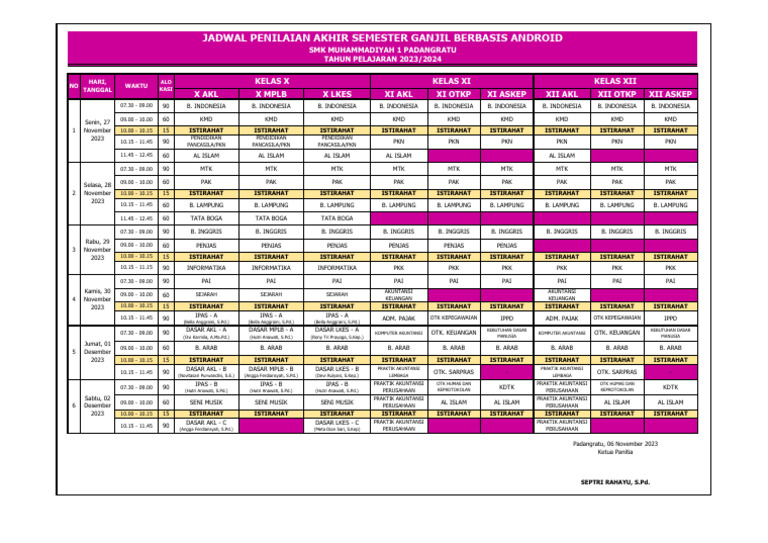 JDW Pas - 2023-2024 | PDF