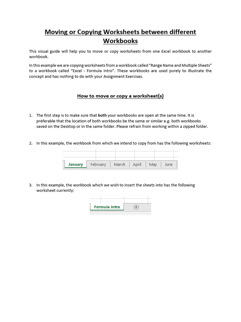 PDF Guide 1 - Moving or Copying Worksheets Between Different Workbooks ... PDF Guide 1 - Moving or Copying Worksheets Between Different Workbooks ...