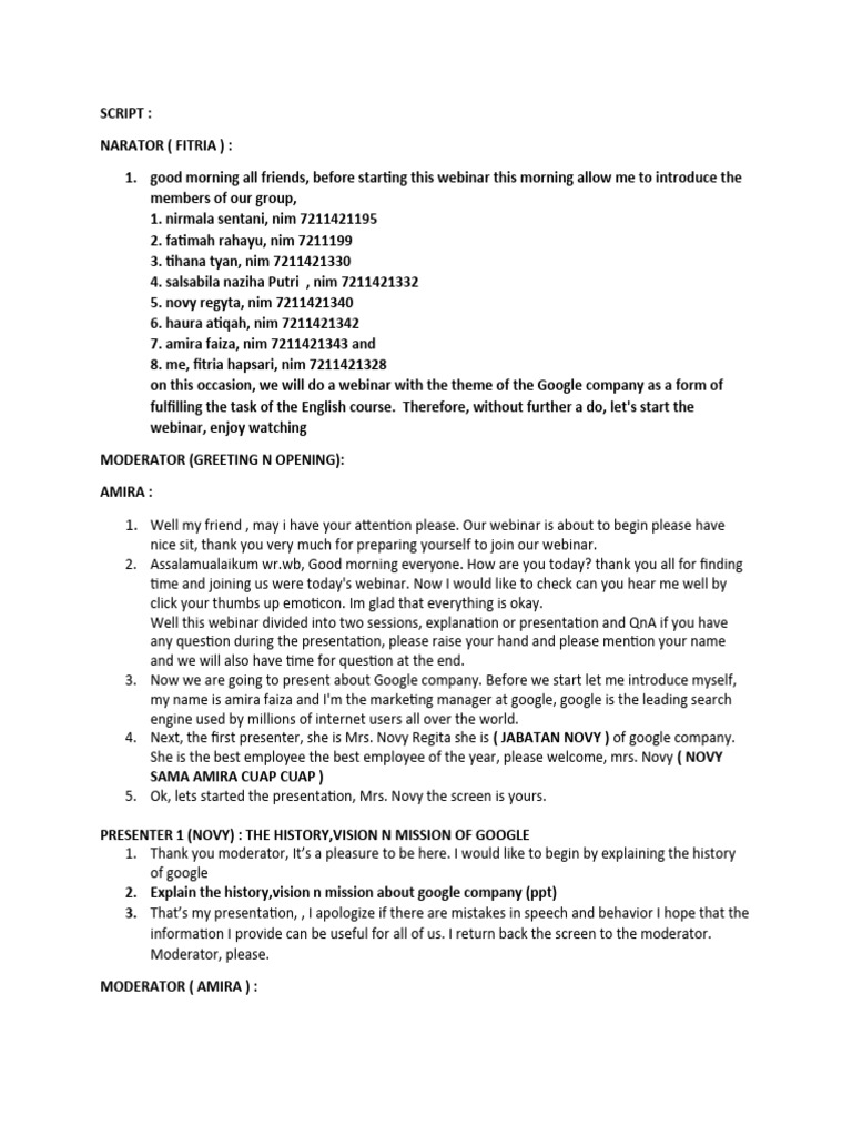 Script Webinar Fixxx BGT | PDF | Human Communication | World Wide Web