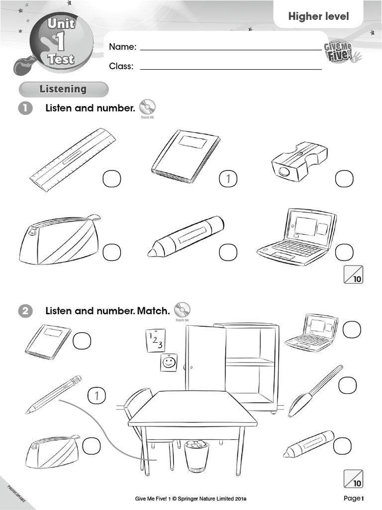 GMF L1 Units 1-9 Higher Level Tests | PDF GMF L1 Units 1-9 Higher Level Tests | PDF