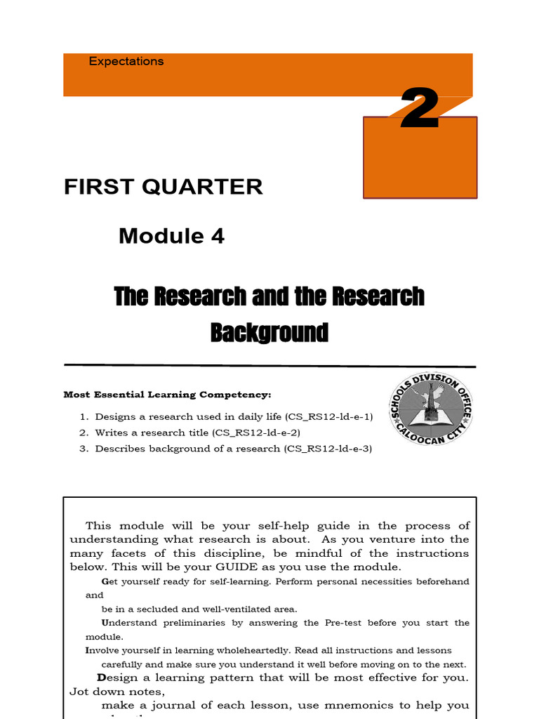 Practical Research 2 Module 4docx PDF Free | PDF | Inquiry | Information