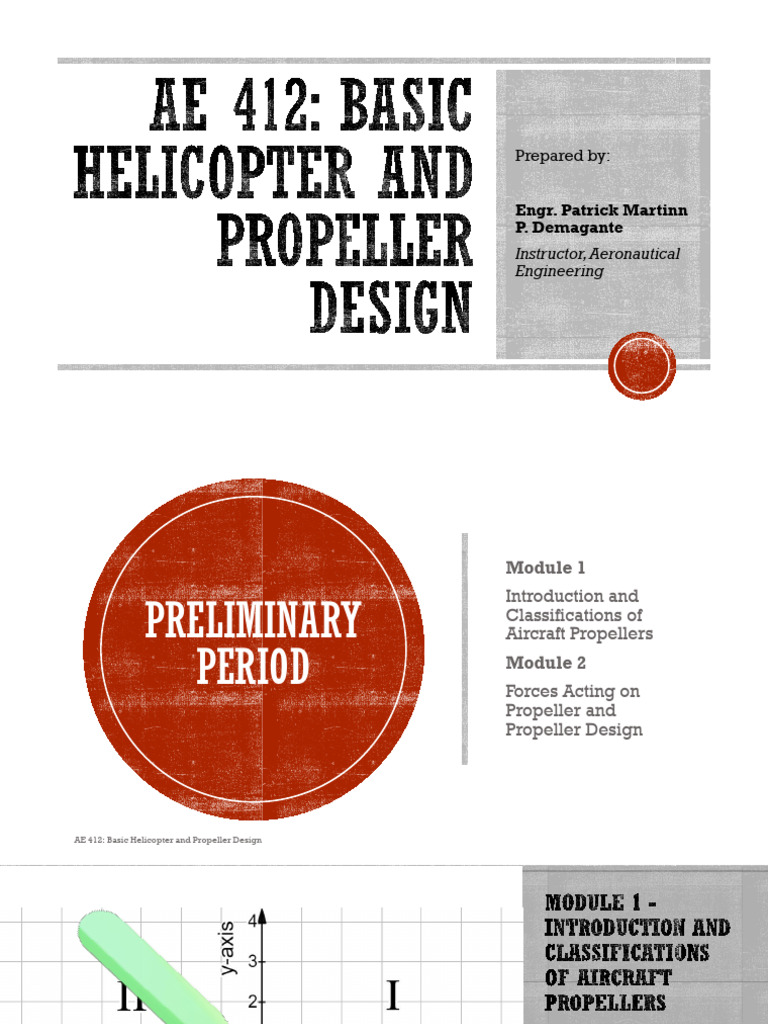 AE 412 - 01. Preliminary Period | PDF | Propeller | Helicopter