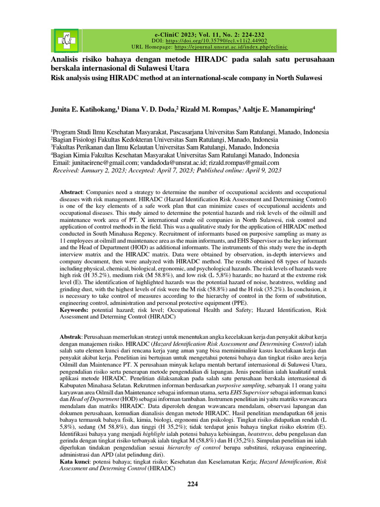 Arjun Kelompok 5 | PDF | Hazards | Risk