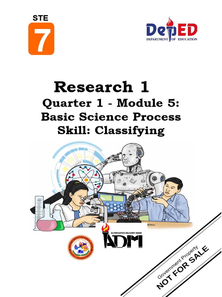 STE Research1q1 Mod5 Classifying | PDF | Taxonomy (Biology) | Learning