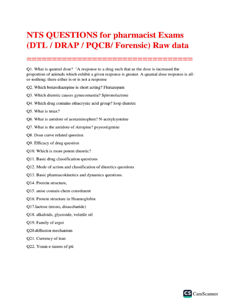 NTS Past Papers | PDF
