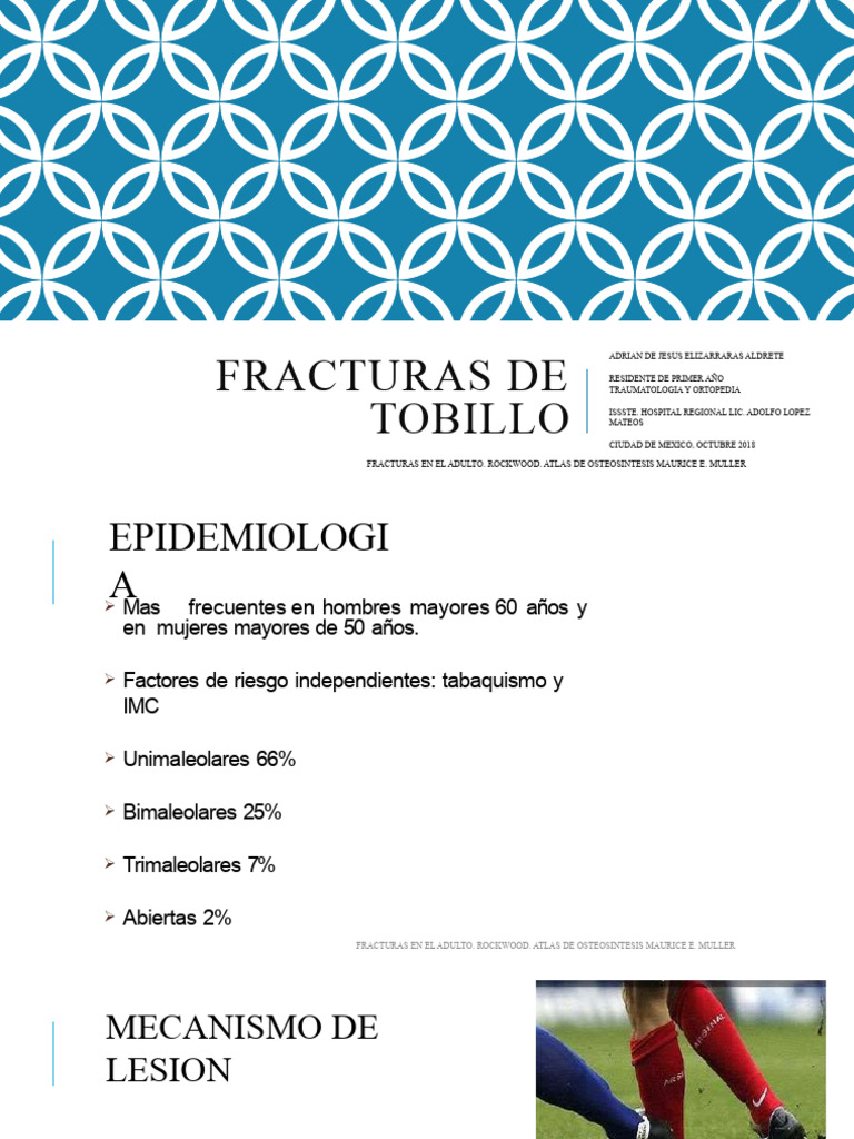Fracturas y Luxaciones de Tobillo | PDF | Tobillo | Sistema musculoesquelético