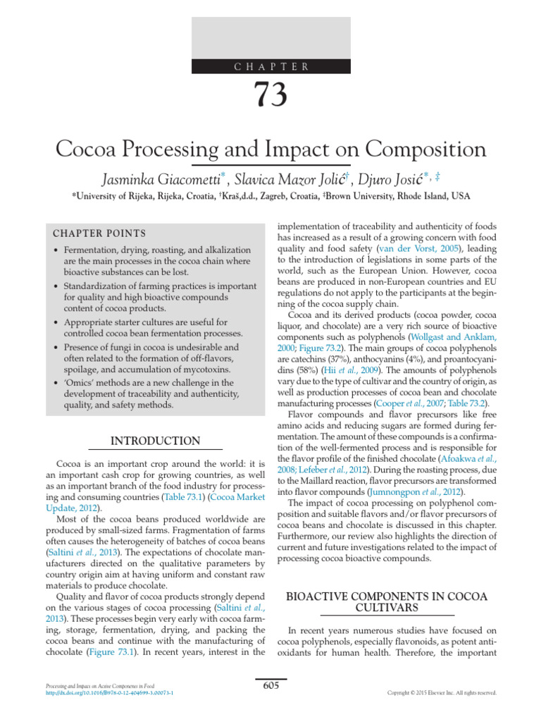 Paper 3 Cocoa | PDF | Cocoa Bean | Chocolate