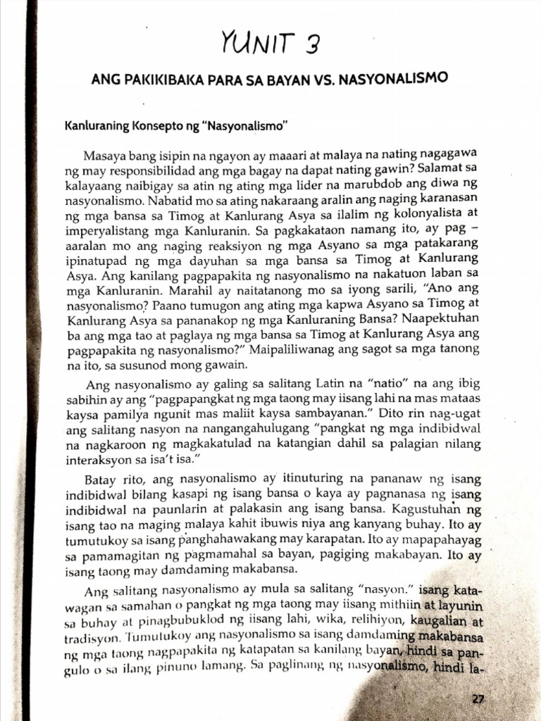 BONIFACIO (Yunit 3-4) | PDF