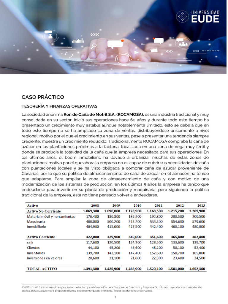 Caso 2 - Finanzas Operativas | PDF | Capital de trabajo | Economias