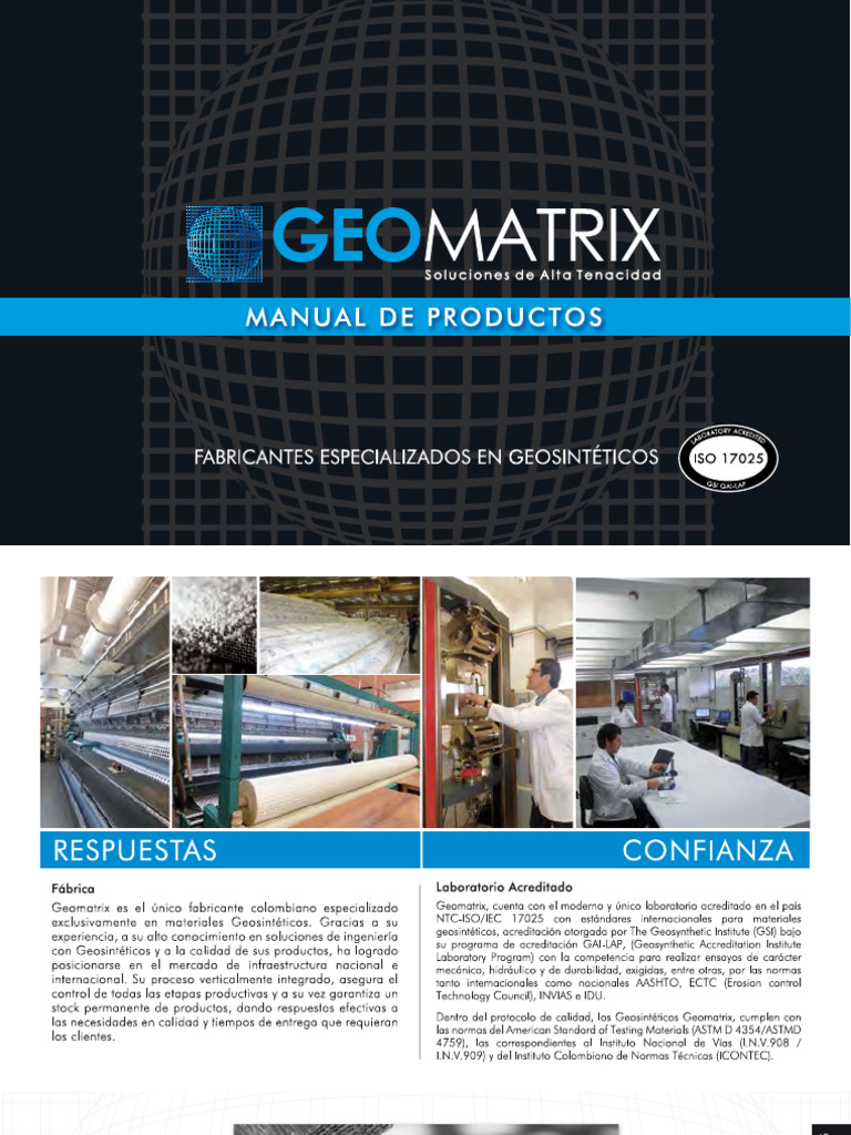 Geomatrix Manual Productos - 2014 | PDF