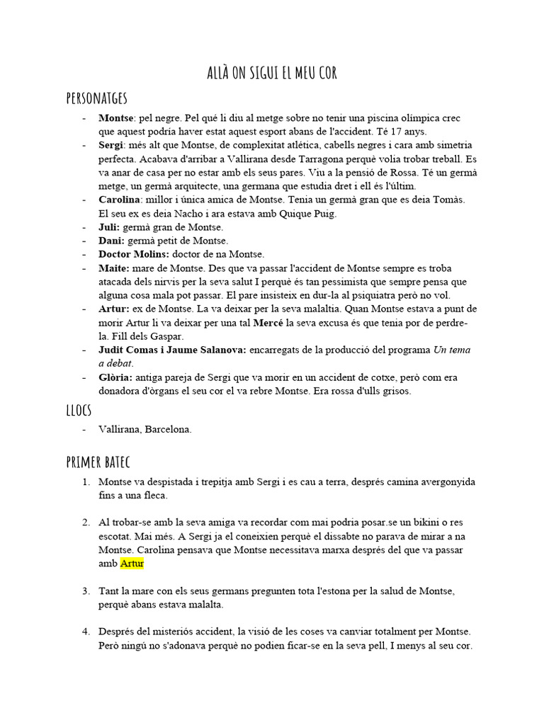 Allà On Sigui El Meu Cor | PDF