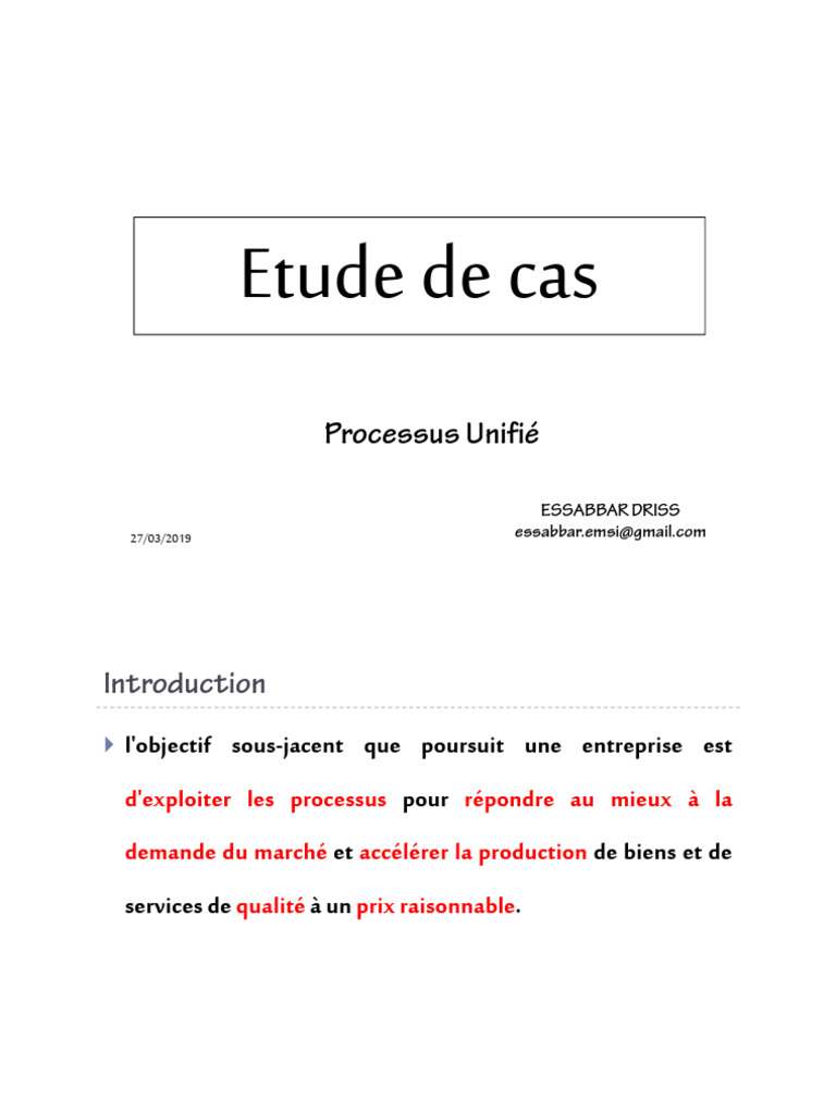Processus Unifié et 2TUP en Développement | PDF | Cas d'utilisation ...