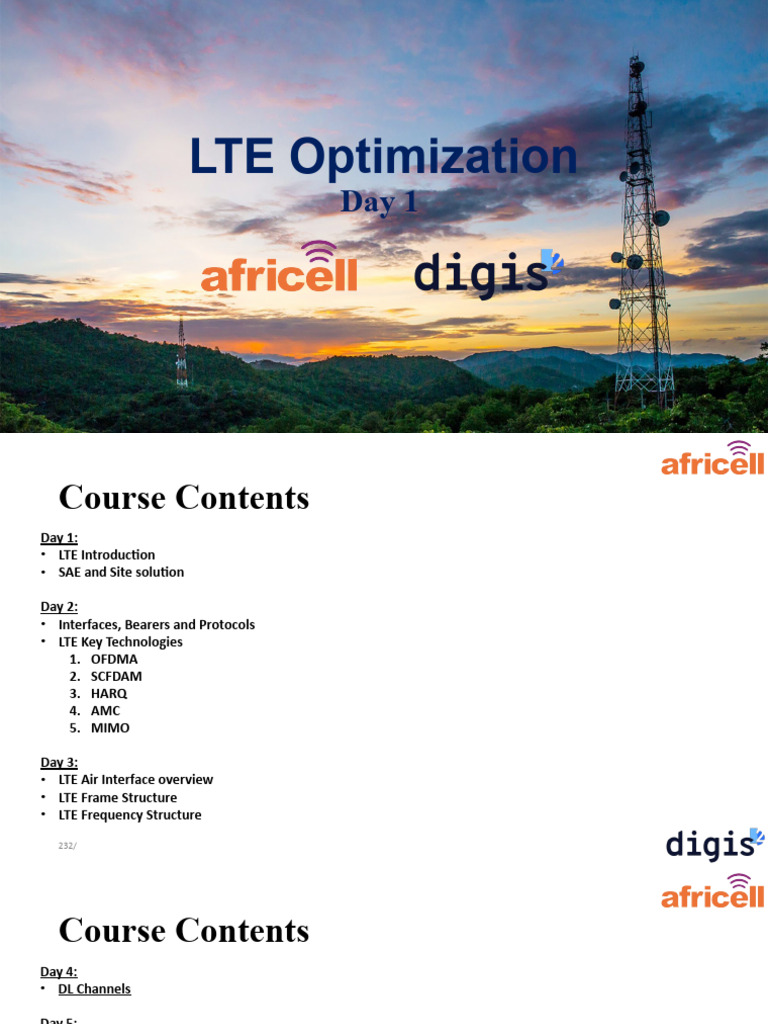 AfriCell Day 1 | PDF | Lte (Telecommunication) | Computing