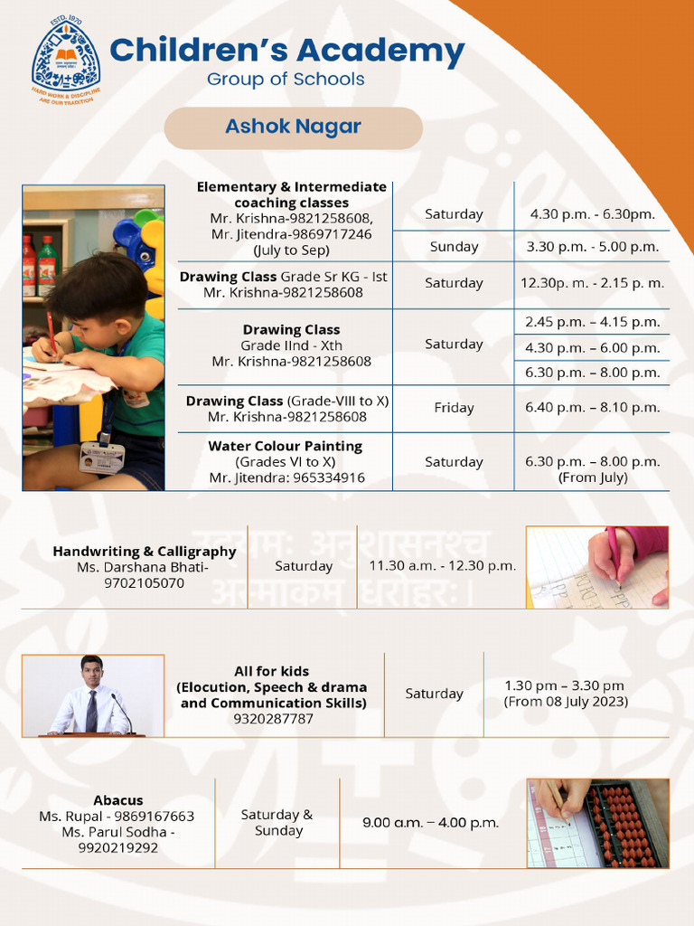 After School Schedule An 1 | PDF