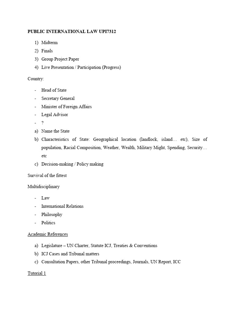 Pil Tut 1 | PDF | International Law | Justice Pil Tut 1 | PDF | International Law | Justice