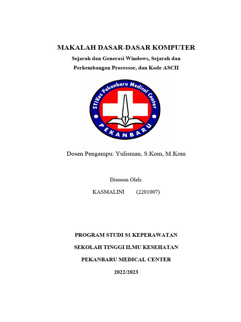 Sejarah dan Generasi Windows Komputer | PDF