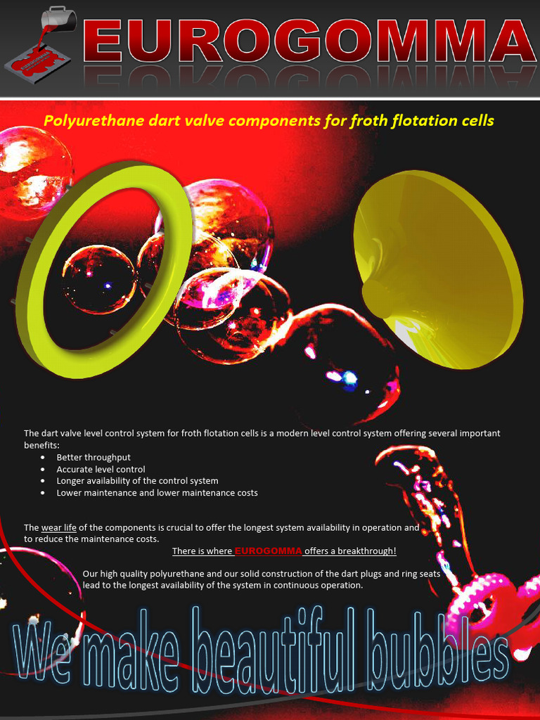Polyurethane Dart Valve Components For Froth Flotation Cells | PDF ...