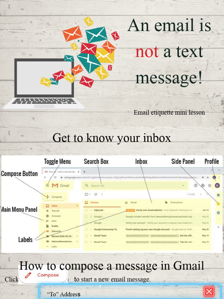 An Email Is Not A Text Message Presentation | PDF | Human Communication