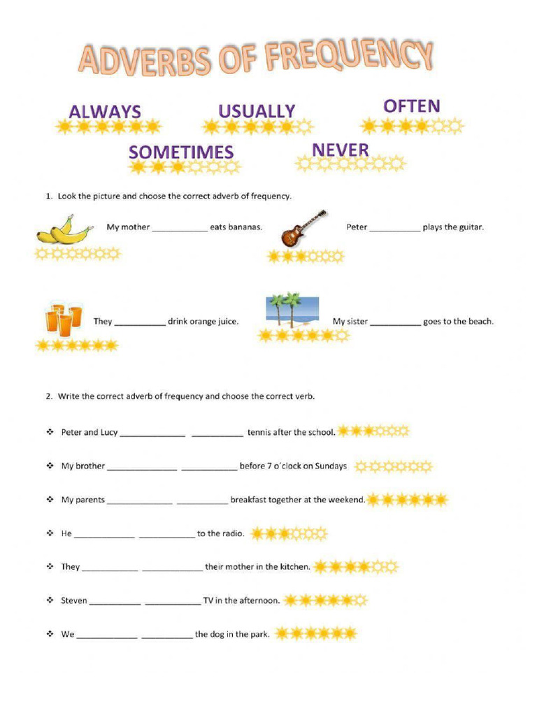 Adverbs of Frequency | PDF