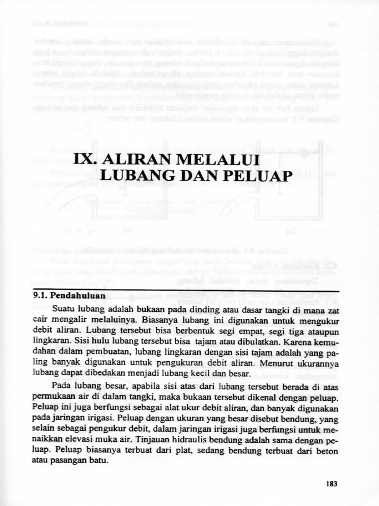Hidraulika Bambang Tri Bab IX | PDF