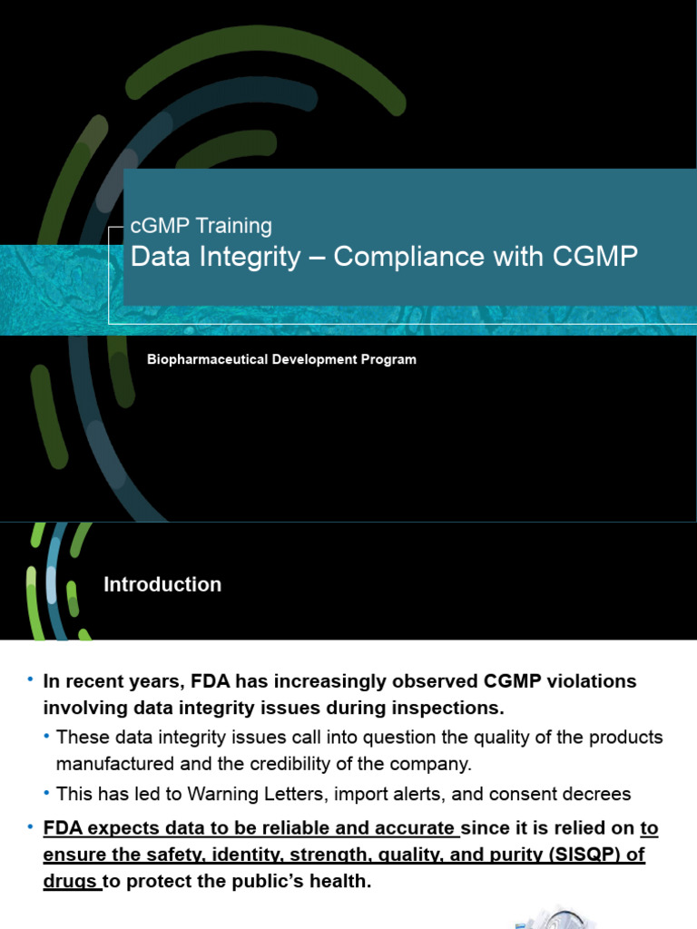 GMP Module - Data Integrity | Download Free PDF | Food And Drug ...