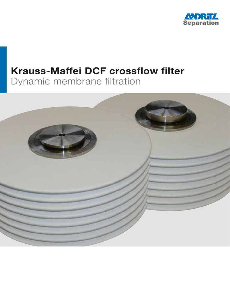 Se-dcf-En-05 11 Crossflow Filter Prayefs | PDF | Membrane | Filtration