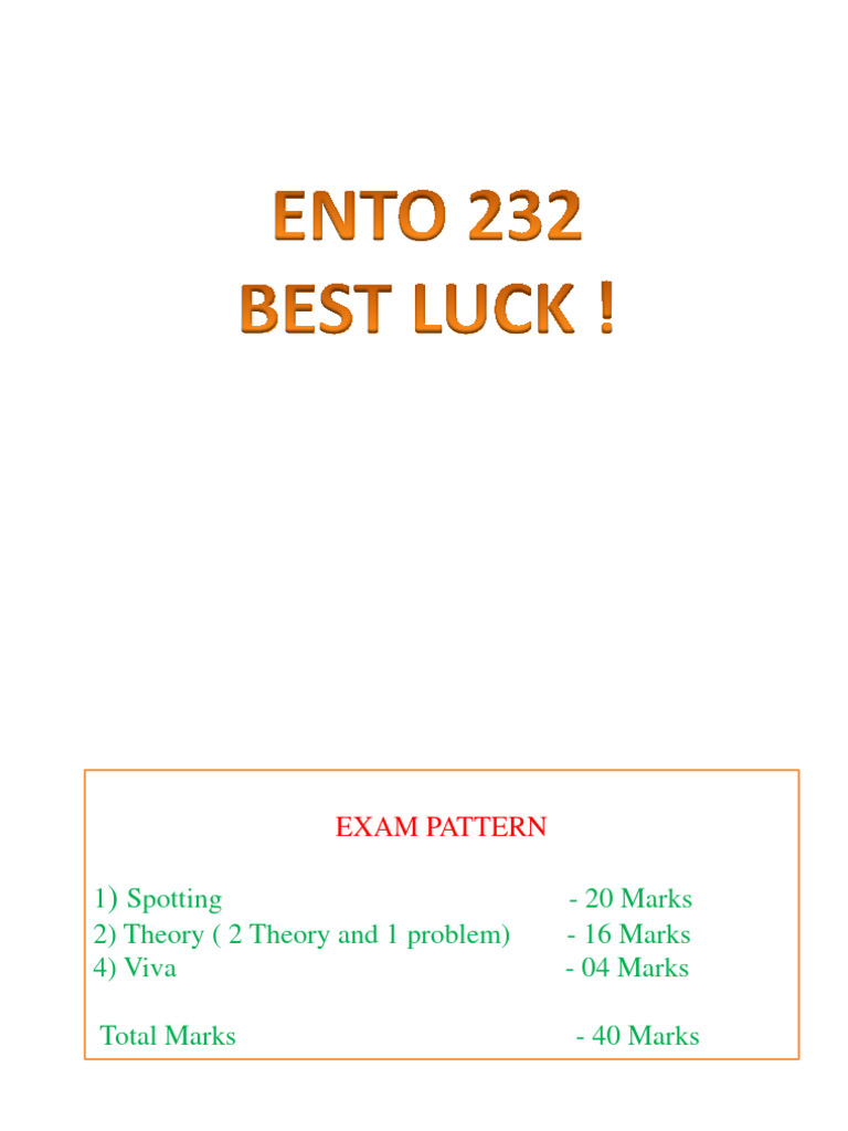 Ento 232 Spotting Combine | PDF | Insecticide | Pest (Organism)