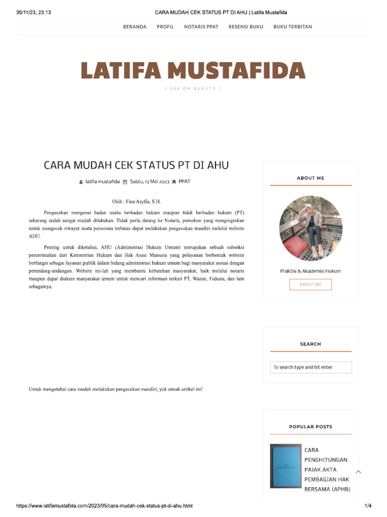 Cara Mudah Cetak AHU | PDF