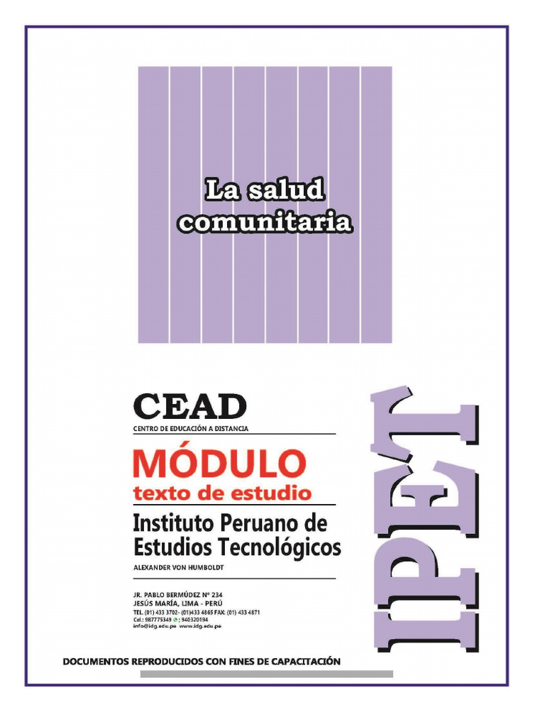 Modulo 1 Programa Enfermeria en Salud Comunitaria (Ok) | PDF | Sociedad | Estado (política)