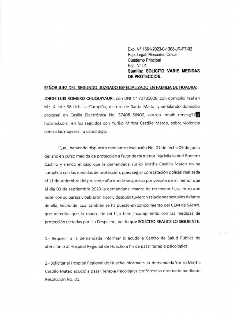 Escrito 6980 Exp. 1561-2023-FT | PDF