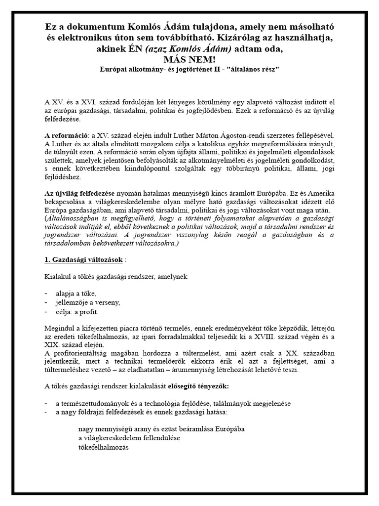 Eu Ii Komlós Jegyzet Pdf
