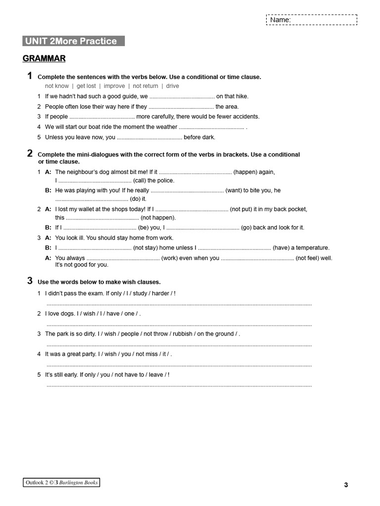 UNIT 2 Revision 1jjj | PDF | Clause | Sentence (Linguistics)