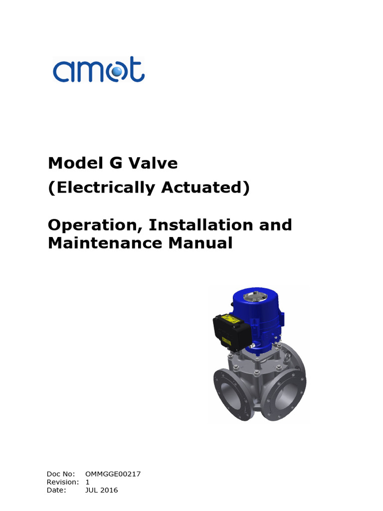 O&M Manual ACV - Valvulas Amot | PDF | Valve | Switch