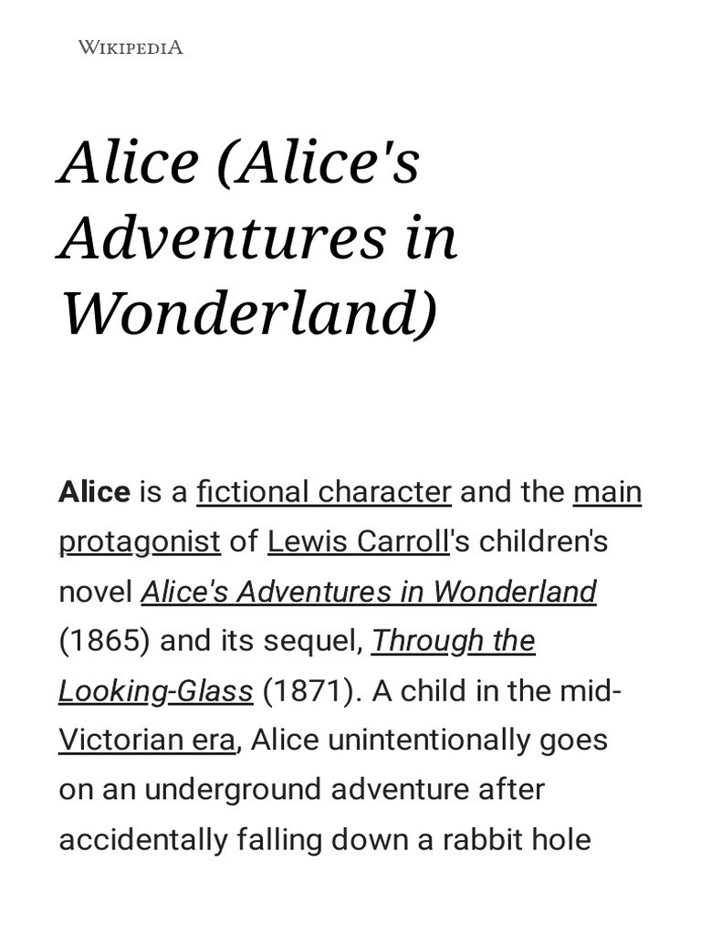 Maths Second (2) Project . | PDF | Alice (Alice's Adventures In Wonderland)