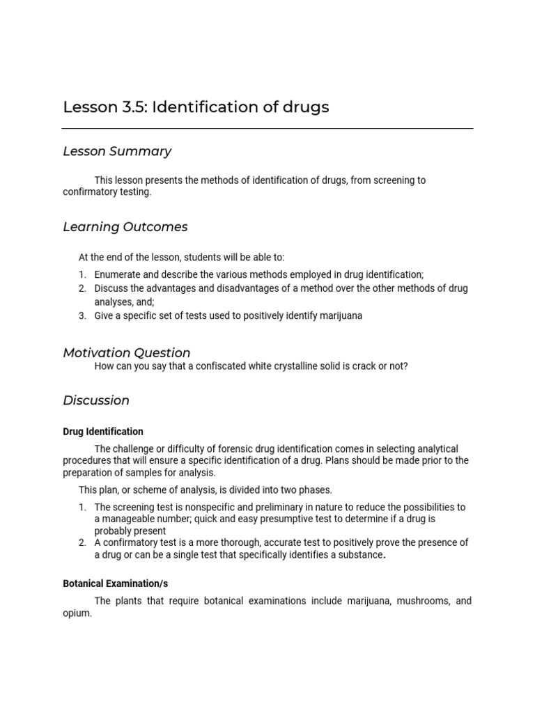 Lesson-3 5 | PDF | Cannabis | Cannabis (Drug)