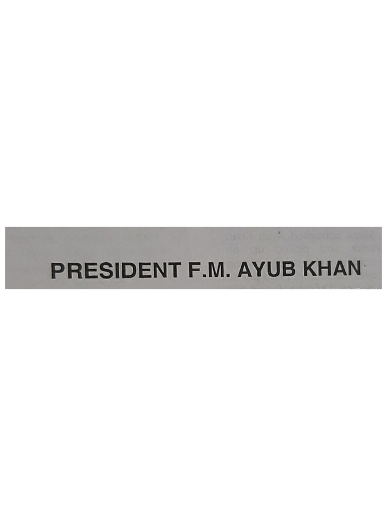 Economic Regime Ayub Khan Pdf