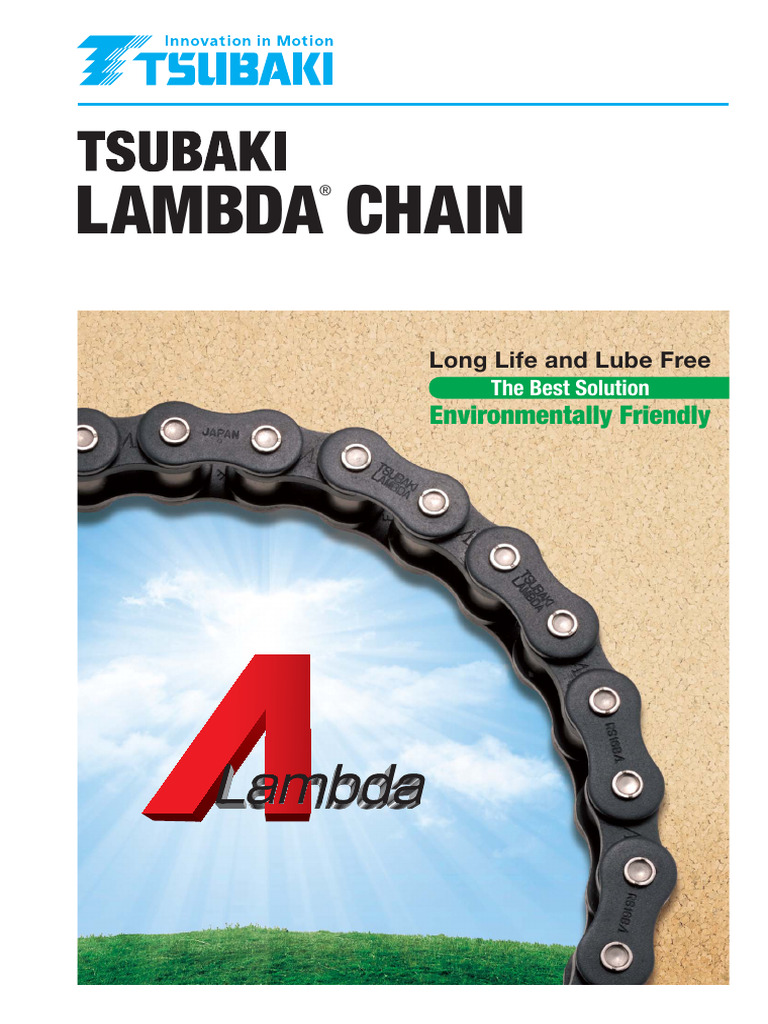Lambda Chain - Tsubaki | PDF | Life Cycle Assessment | Mechanical Engineering