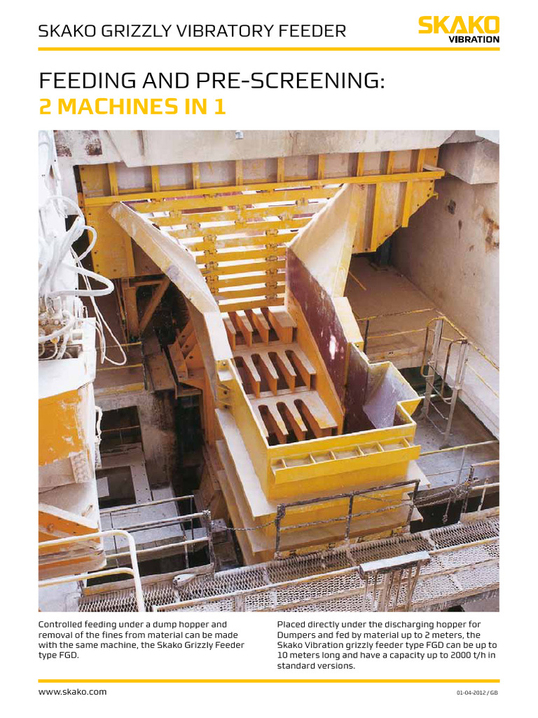 Skako Grizzly Vibratory Feeder Overview | PDF | Mechanical Engineering ...