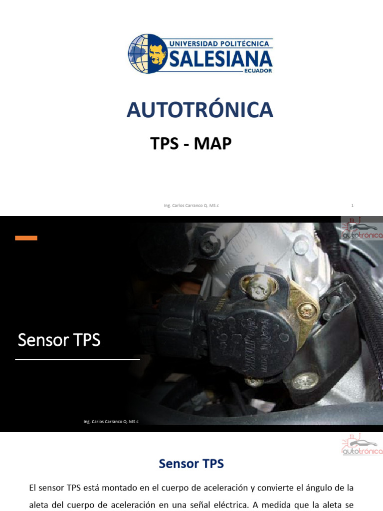 Clase Sensor Tps y Map | PDF | Sensor | Ciencias fisicas