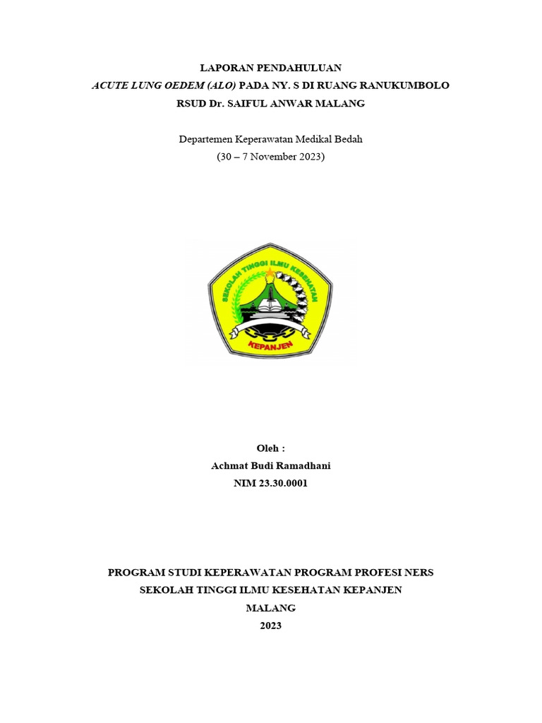 LP ALO - Achmat Budi R | PDF